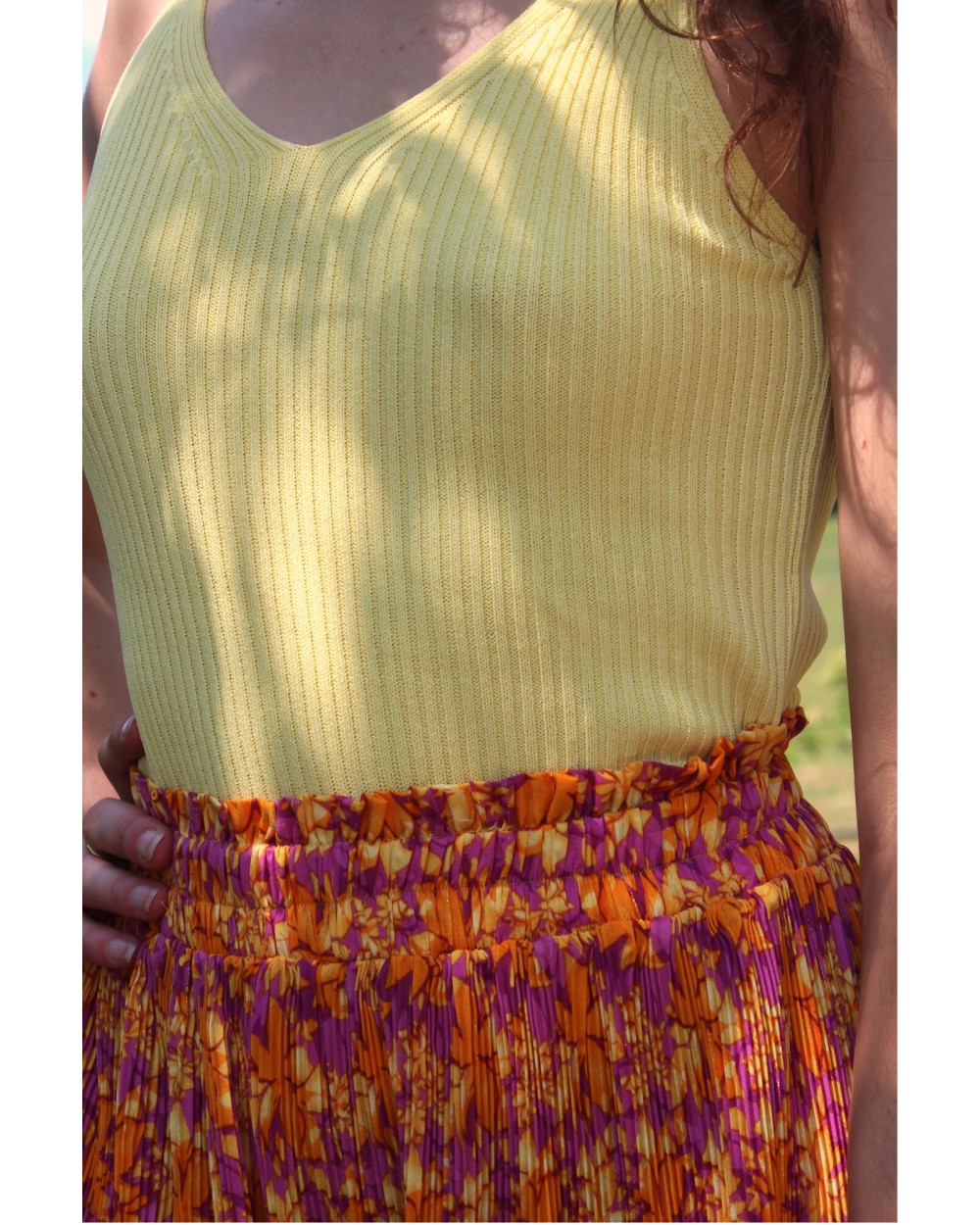 Box Location Vêtements - Top Botan Jaune