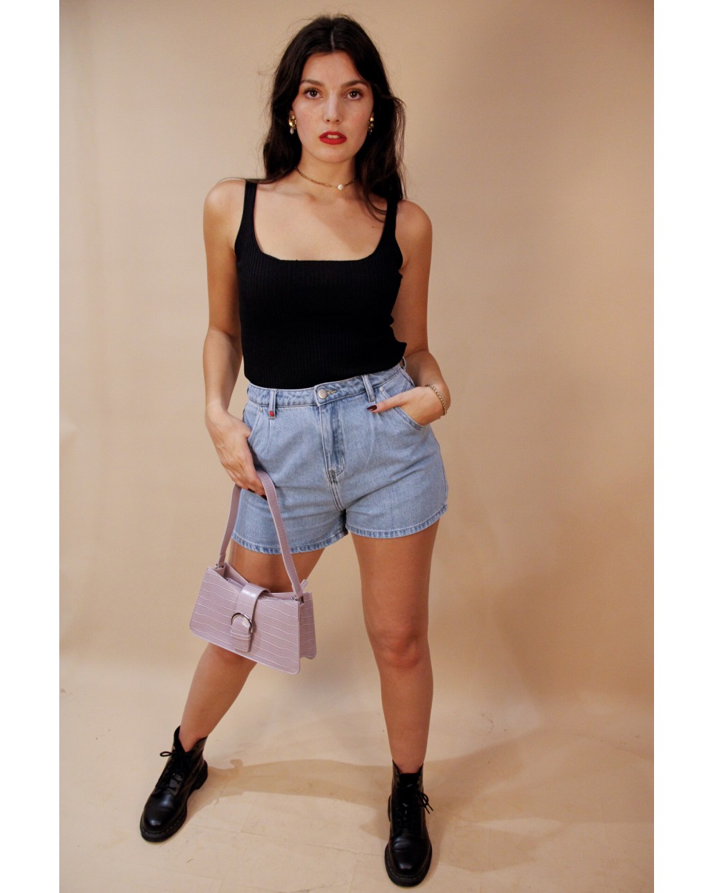 Box Location Vêtements - Top Aria Noir