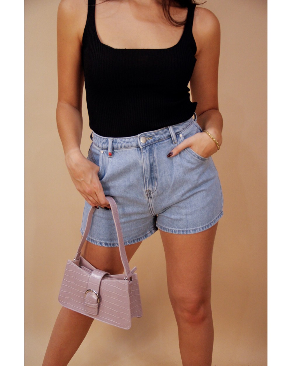 Box Location Vêtements - Top Aria Noir